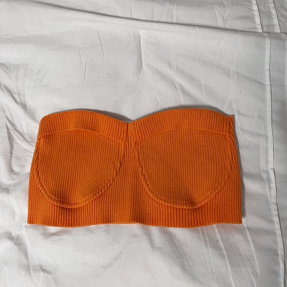 Zara | Tops | Zara Orange Tube Top | Poshmark